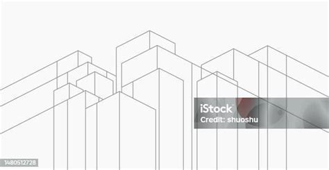 抽象的な白黒の幾何学的立方体アーキテクチャの線パターン背景 並んでいるのベクターアート素材や画像を多数ご用意 並んでいる 建設・建築
