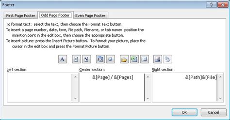 Headers And Footers Tab ClosedXML ClosedXML Wiki GitHub