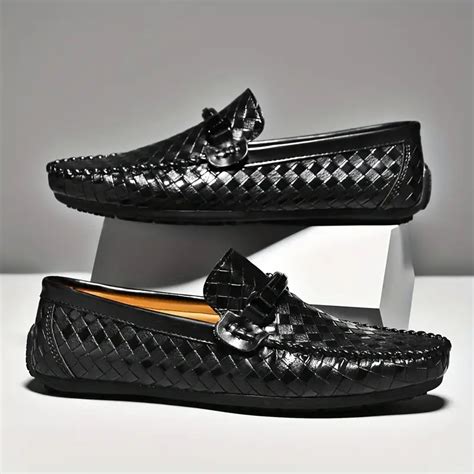 Casual Loafers Men S Solid Breathable Lightweight Slip Shoes Temu New