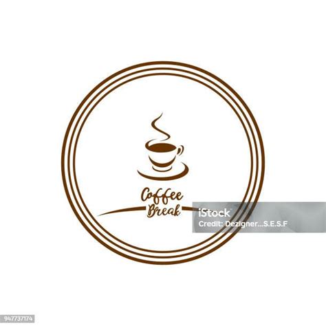 커피 기호 벡터 아이콘입니다 커피 빵입니다 커피 디자인 서식 파일입니다 레트로 커피의 상징 0명에 대한 스톡 벡터 아트 및 기타
