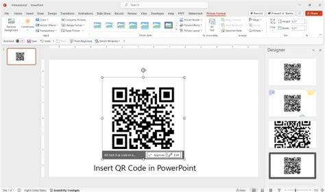 QR Code In PowerPoint Presentations