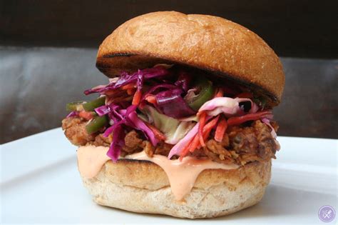 Happily Ever After Crispy Fried Chicken Sandwich W Slaw Spicy Mayo Sweet Caroline S Cooking