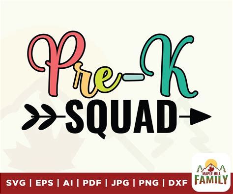 Pre K Squad Svg Pre K Teacher Svg Pre K Svg Pre K Shirt Etsy