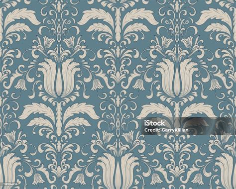 벡터 다마스크 원활한 패턴 요소 고전적인 고급 구식 다마스크 장식 배경 화면 직물 포장에 대한 왕실 빅토리아 원활한 질감 절묘한 꽃 바로크 양식의 템플릿입니다 곡선에 대한