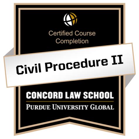 Civil Procedure Ii Cl671 Credly
