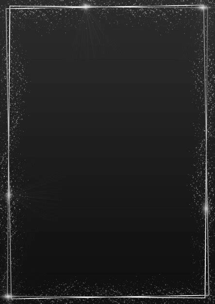 Premium Vector Metallic Silver Frame
