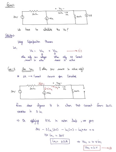[solved] 6 use superposition to find the voltage vx in the following course hero