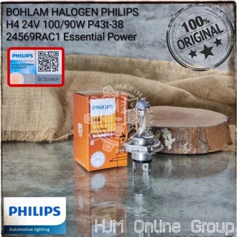 Jual PHILIPS BOHLAM HALOGEN H4 24V 100 90W WATT TRUK TRUCK CANTER