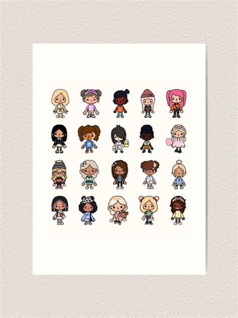 Toca Boca Toca Boca 2021 Toca Life World Art Print By Anasohping