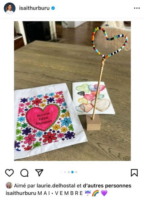 Photo Isabelle Ithurburu Maman Cette Belle Attention De Sa Fille Mia 5 Ans Gala