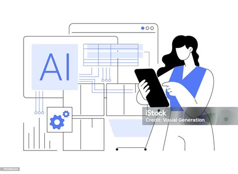Aipowered Predictive Stocking Abstract Concept Vector Illustration