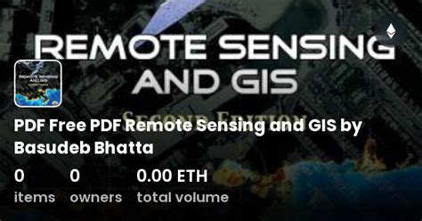 Pdf Free Pdf Remote Sensing And Gis By Basudeb Bhatta Collection Opensea