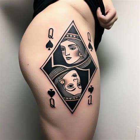 Queen Of Spades Tattoos Exploring Their Rich History And Deep