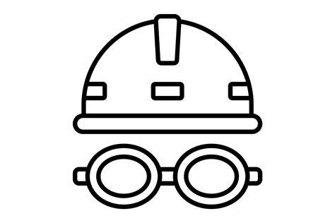 Swimming Glasses Outline Icon Graphic By Dragon Icons · Creative Fabrica