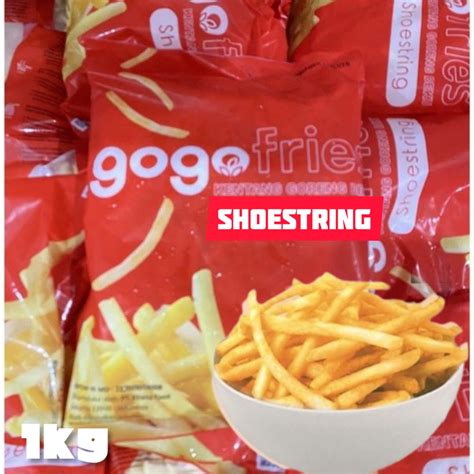 Jual Kentang Stik Gogo 1kg Shoestring Kentang Frozen Beku Shopee
