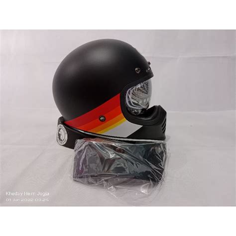 Jual Jp Signatur Helm Cakil Retro Original Shopee Indonesia
