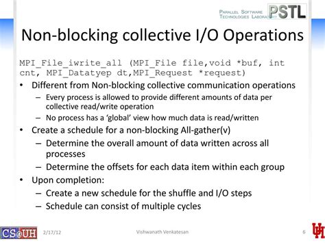 Ppt Design And Evaluation Of Non Blocking Collective Io Operations