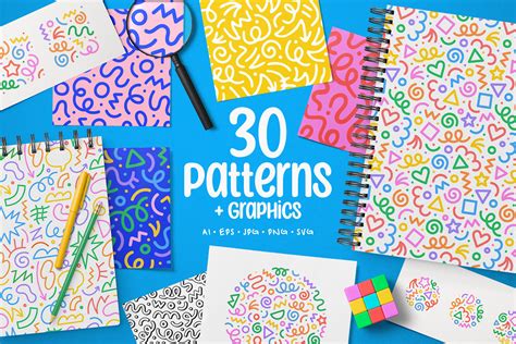 Big Squiggly Pattern Set Behance