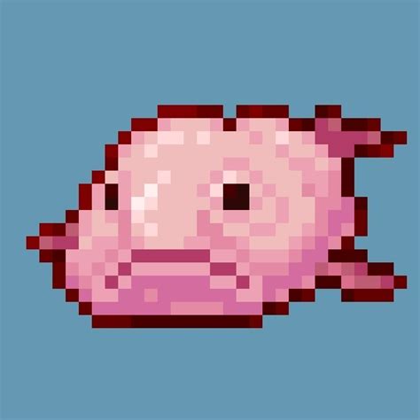 Pixel 157 Blobfish Arte De 8 Bits Dibujos Dibujos Bonitos