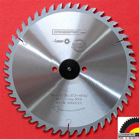 LAME SCIE BOIS CARBURE 190 MM 48 DENTS COUPE BRUTE