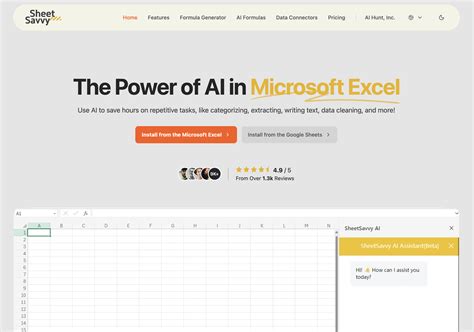 SheetSavvy AI Powered Spreadsheet Workflows Automation