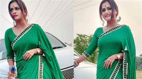 Odia Jatra Actress Rani Panda Looks Divine In Green Saree