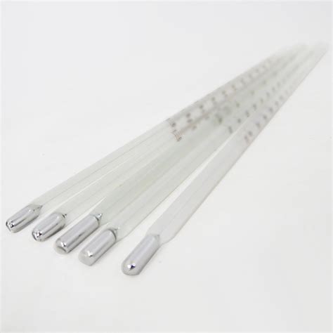 เทอร์โมมิเตอร์ปรอท Glass Thermometer Mercury 0 50 ºc 0 100 ºc 10