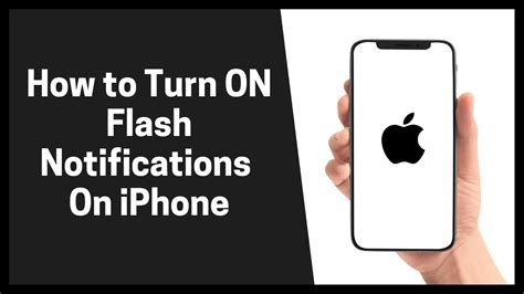 How To Turn On Flash Notifications On Iphone Youtube