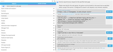 Solved Trying To Send Variables From Gdevelop With Send A Request To
