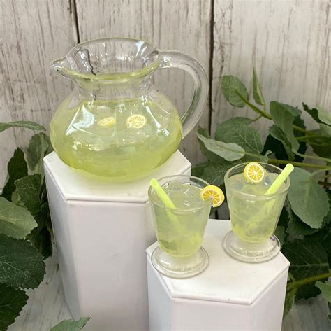 13 Lemonade Set For 18” Doll Fake Lemonade Doll Lemonade 13 Drink