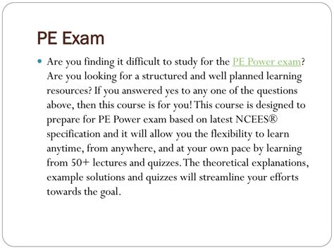 Ppt Pe Exam Prep Techniques Powerpoint Presentation Free Download Id 10917479