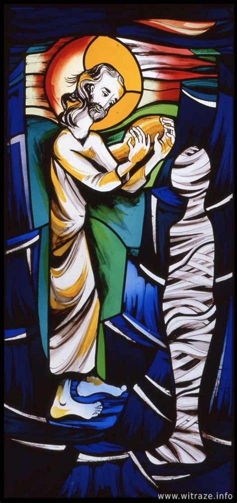 Window Scene Raising Of Lazarus