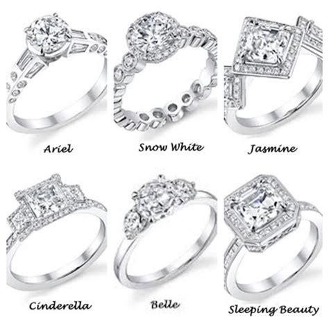 Disney Princess Inspired Engagement Rings