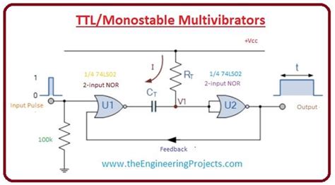 What Is Monostable Multivibrator The Engineering Projects