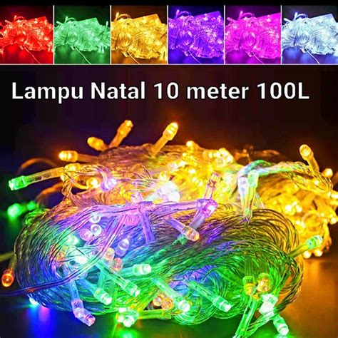 Jual GROSIR Lampu Natal LED 10m 100L Dekorasi Lampu Hiasan Natal Murah