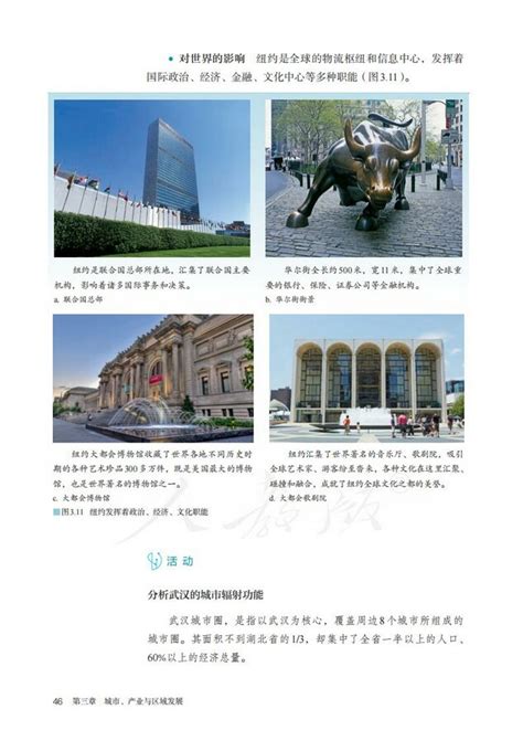 第一节 城市的辐射功能2019年审定人教版高中地理选修2中学课本网