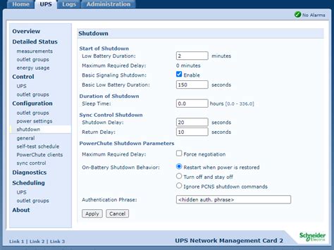 Solved Powerchute Network Wrong Passphrase Schneider Electric Community