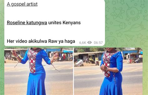 Kenyan Female Gospel Singer Roseline Katungwa Caught In A Sex Scandal