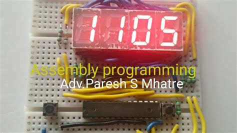 Digital Clock On Breadboardassembly Programming Youtube
