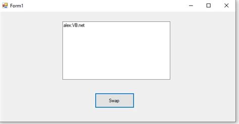 Swap Multi Line In Vb Stack Overflow
