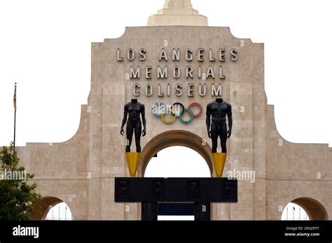 Los Angeles California Los Angeles Memorial Coliseum Located In The