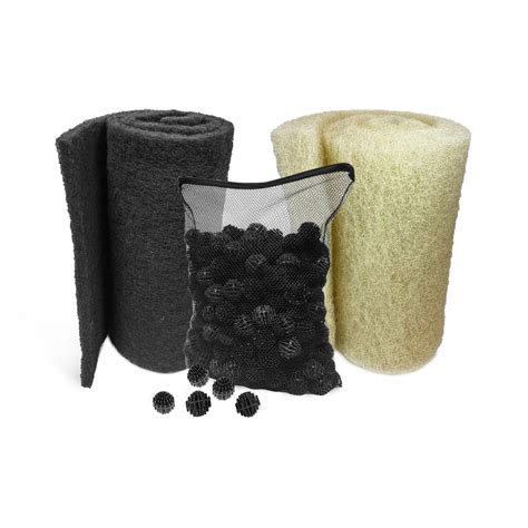 Cream Coarse Pond Filter Pad 2 Inch Thick Bulk Roll Water Garden F