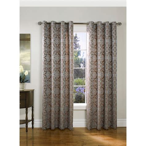 Habitat Ikat Grommet Curtain Mauve The Home Depot Canada