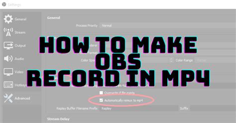 How To Make OBS Record In MP