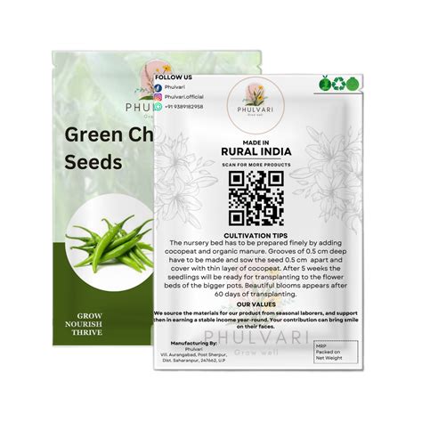 Green Chilli Hari Mirchi Phulvari