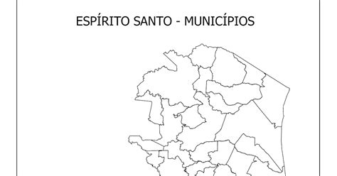 Mapa Do Esp Rito Santo Para Colorir O Mapa Abaixo Mostra As Principais