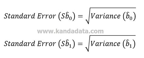 how to find variance standard error and t value in simple linear