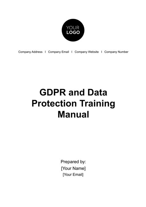 free gdpr and data protection training manual hr template to edit online