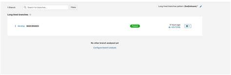 how do i configure long running branches on our repo sonarqube cloud
