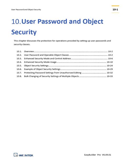 Chapter 10 User Password And Object Security Pdf Login User